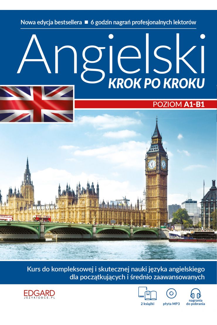 Angielski. Krok po kroku. Poziom A1-B1 książka | TaniaKsiazka.pl