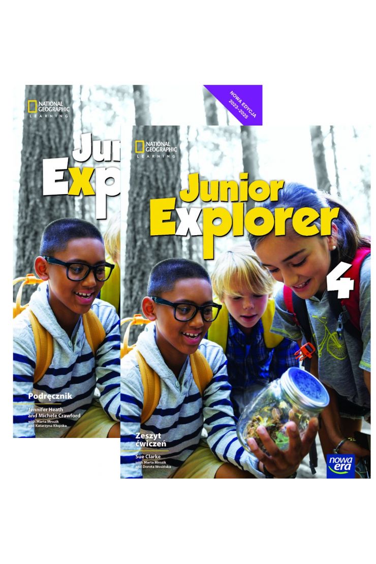 Pakiet Junior Explorer 4 NEON. Podręcznik i zeszyt ćwiczeń do języka ...