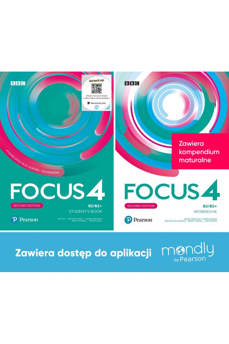 Focus 4. Second edition. Komplet Podręcznik + Zeszyt ćwiczeń + dostęp ...