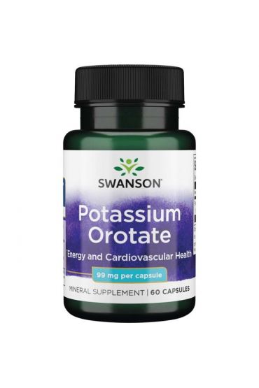 Swanson Potassium Orotate - Orotan Potasu 99 mg Suplement diety 60 kaps ...