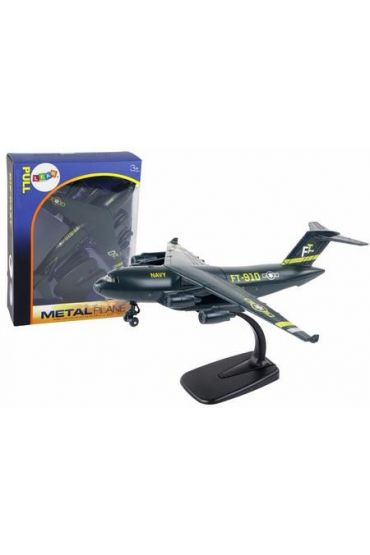 Samolot wojskowy NAVY FT-910 czarny Leantoys | TaniaKsiazka.pl