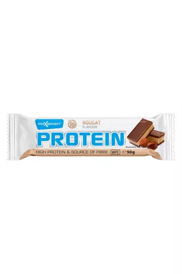 Maxsport Baton proteinowy wpc o smaku nugatowym w mlecznej czekoladzie ...