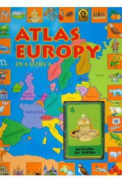 Atlas Europy dla dzieci z kartami książka | TaniaKsiazka.pl
