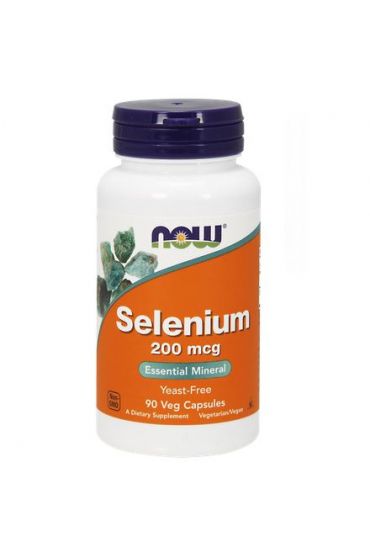 Now Foods Selenium - Selen 200 mcg Suplement diety 90 kaps. | TaniaKsiazka.pl