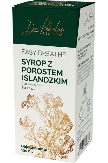Dr Pakalns Syrop z porostem islandzkim na kaszel Suplement diety 120 ml | TaniaKsiazka.pl