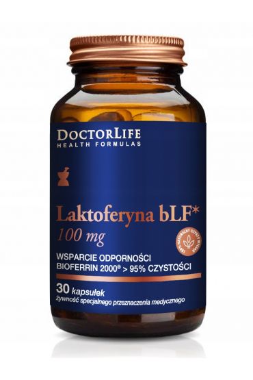 Doctor Life Laktoferyna bLF 100mg suplement diety 30 kaps ...