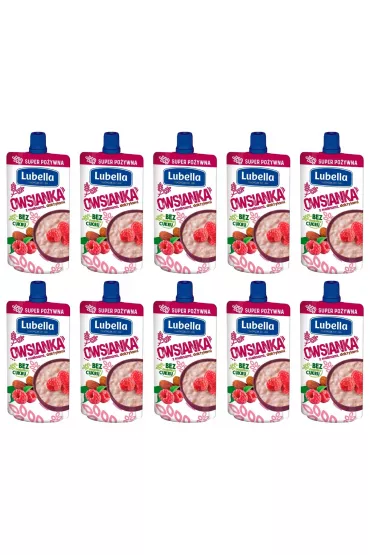 Lubella Owsianka mus z malinami, daktylami Zestaw 10 x 100 g ...
