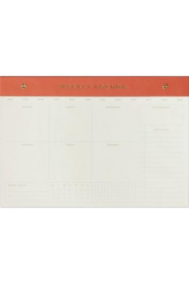 Designworks Ink Notatnik na biurko Chili - Weekly Agenda | TaniaKsiazka.pl