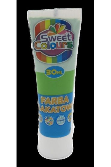 Sweet colours Farba plakatowa w tubie 30 ml zielona | TaniaKsiazka.pl