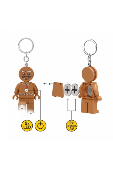 Brelok do kluczy z latarką LEGO Piernikowy ludek | TaniaKsiazka.pl