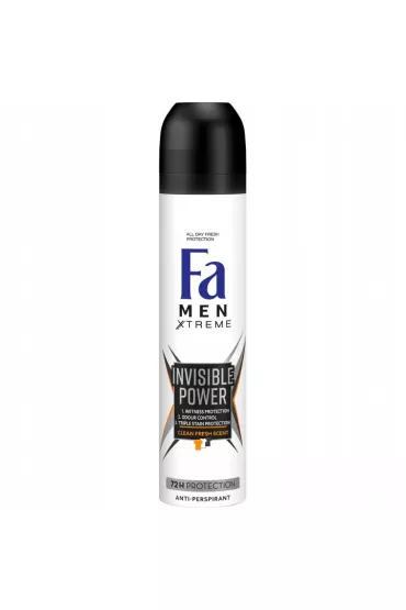 Fa Men Xtreme Invisible Power Anti-Perspirant antyperspirant w sprayu ...