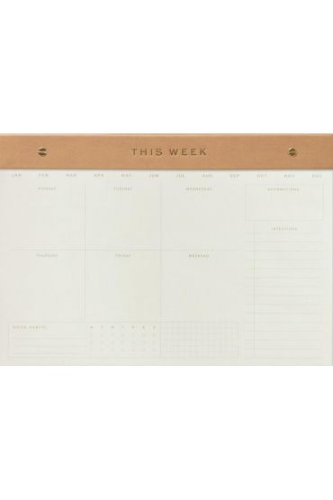 Designworks Ink Notatnik na biurko Camel - This Week | TaniaKsiazka.pl