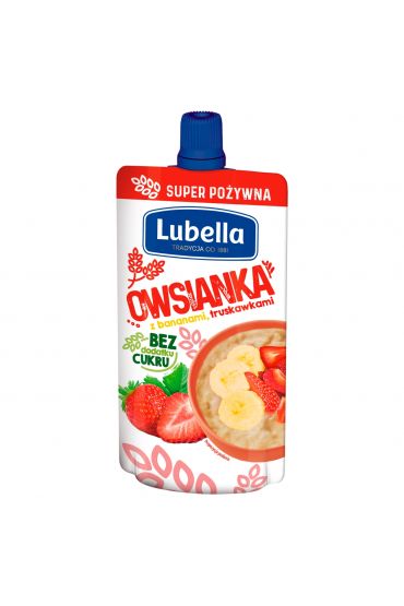 Lubella Owsianka mus z bananami, truskawkami 100 g | TaniaKsiazka.pl