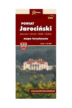 Powiat Jarociński mapa turystyczna Jaraczewo Jarocin Kotlin Żerków ...