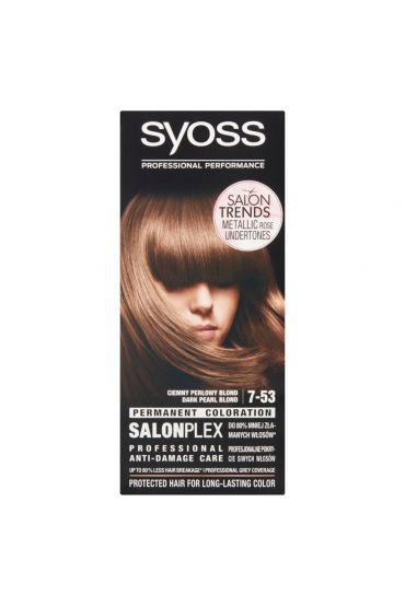 Syoss SalonPlex Permanent Coloration farba do włosów 7-53 Ciemny ...