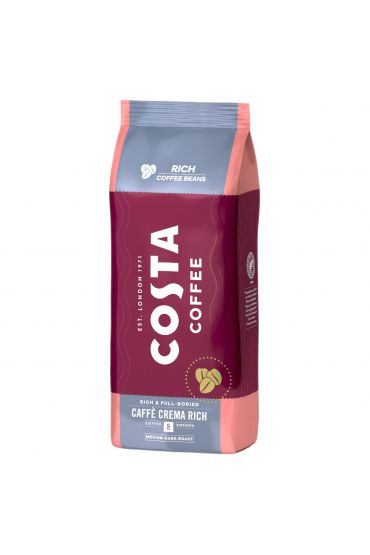 Costa Coffee Kawa ziarnista Crema Rich 1 kg | TaniaKsiazka.pl